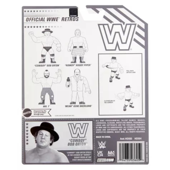 WWE | Toys | Wwe Cowboy Bob Orton Retro Wwf Hasbro Action Figure New ...